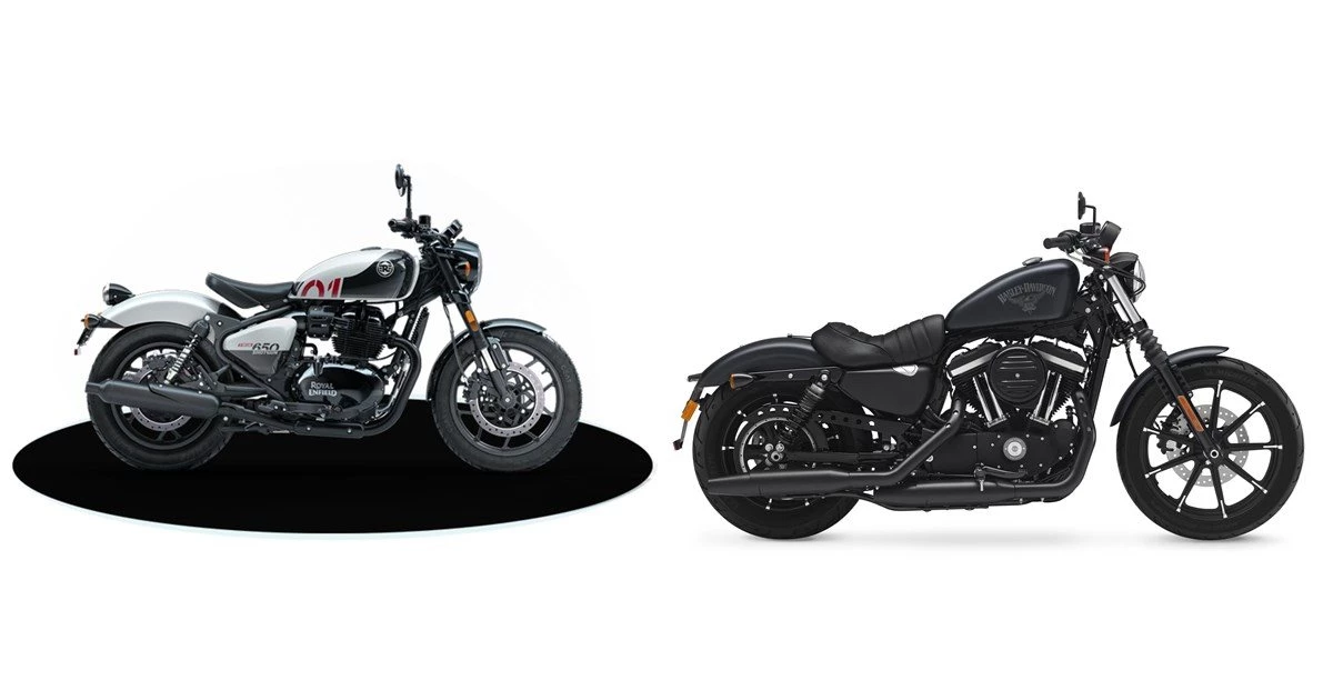 Motorrad Vergleich Royal Enfield Shotgun 650 2024 vs. Harley-Davidson ...