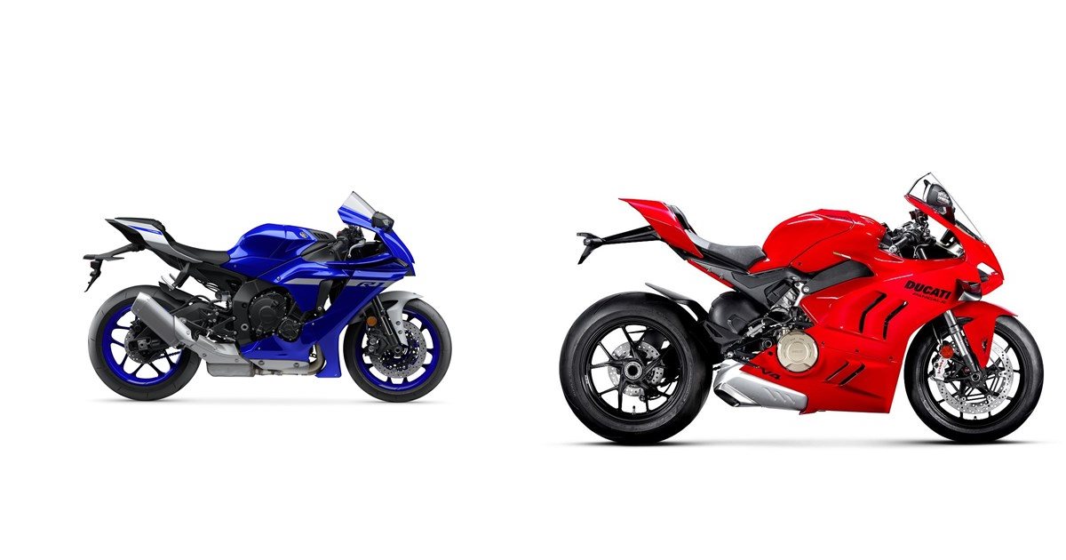 Yamaha R1 2020 vs Ducati Panigale V4 2023