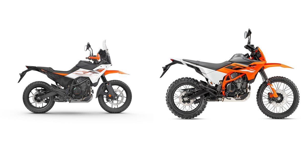 Motorrad Vergleich KTM 390 Adventure X 2025 vs. KTM 390 Enduro R 2025