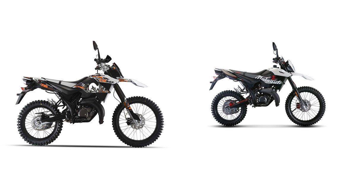 Motorrad Vergleich KSR Moto TR 50 X 2019 vs. Malaguti XTM 50 2020