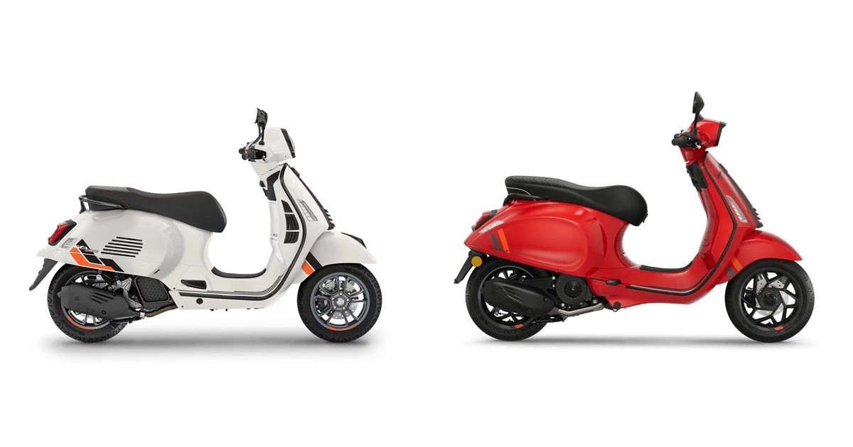 Motorrad Vergleich Vespa GTS 125 Super Sport 2025 vs. Vespa Sprint 125 S 2025