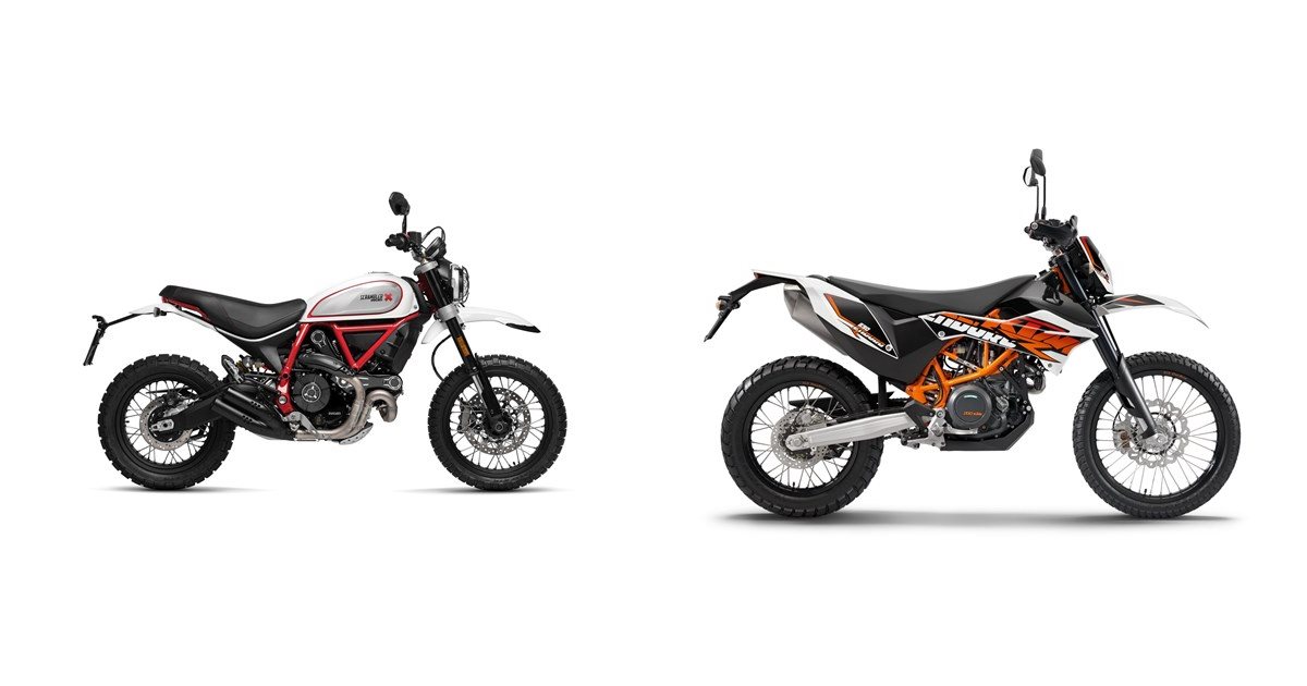 Ducati Scrambler Desert Sled 2019 vs KTM 690 Enduro R 2015