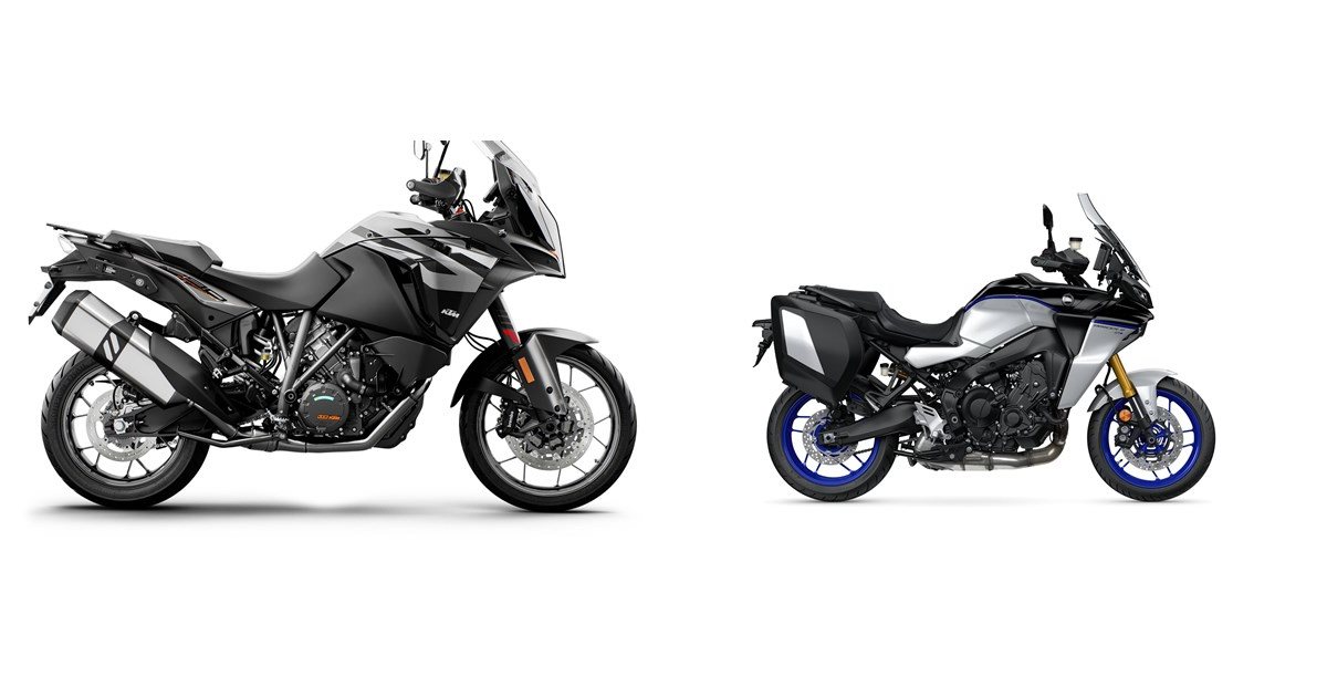 Motorrad Vergleich KTM 1290 Super Adventure S 2019 vs. Yamaha Tracer 9 ...