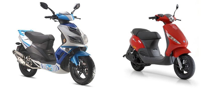 Motorrad Vergleich Tauris Firefly 50 2014 vs. Piaggio Zip 50 2T 2010