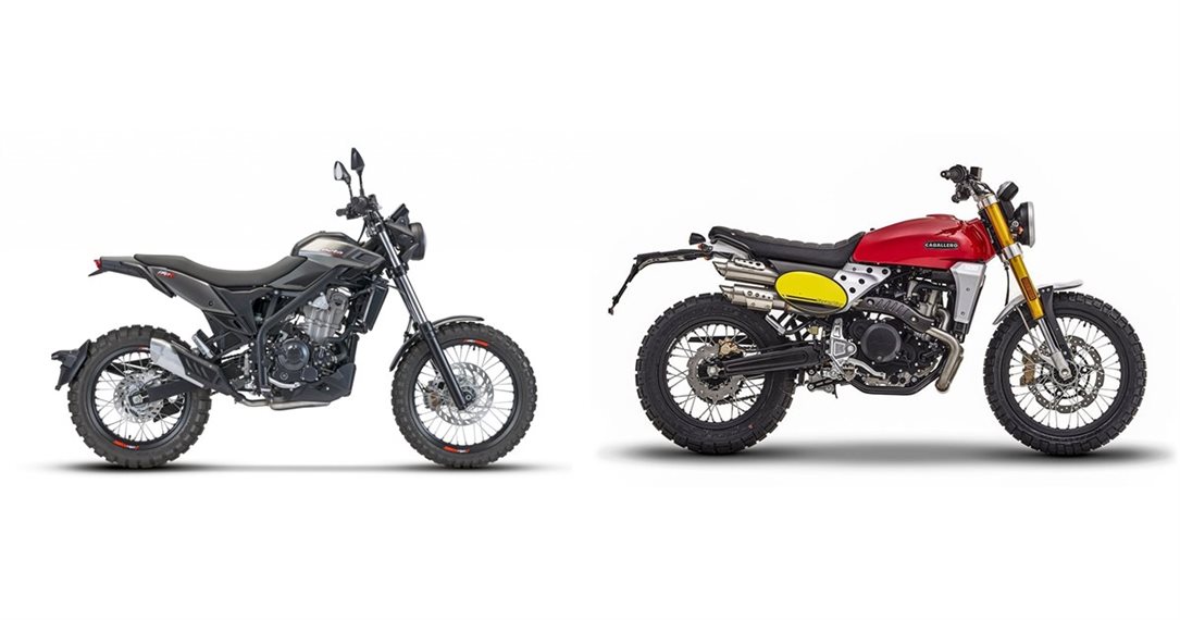 Motorrad Vergleich Beta Alp X 2025 vs. Fantic Caballero Scrambler 500 2024