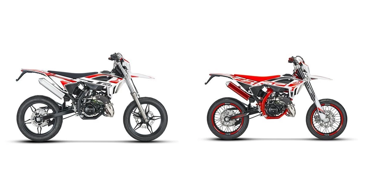 Beta RR Motard 2T 50 2025 vs Beta RR 50 Motard Track 2022