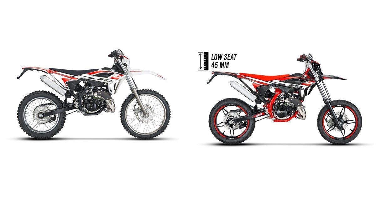 Motorrad Vergleich Beta RR 2T 50 2023 vs. Beta RR Motard 2T 50 Sport ...