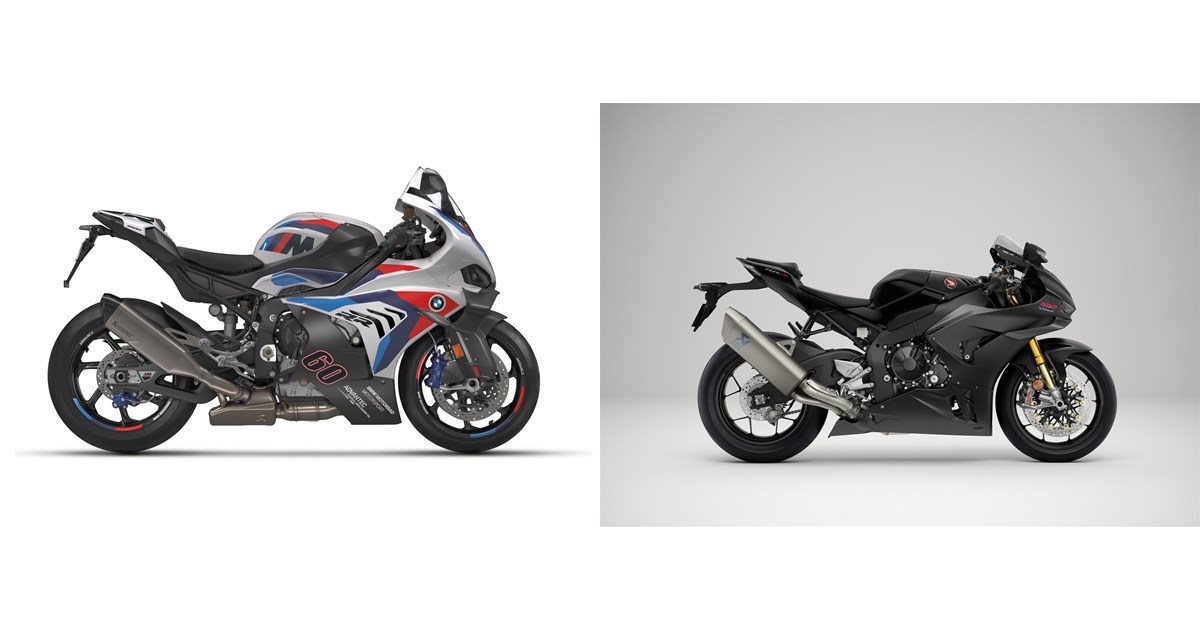 Confronto tra moto BMW M 1000 RR 2025 VS. Honda CBR1000RR-R Fireblade SP Carbon Edition 2024
