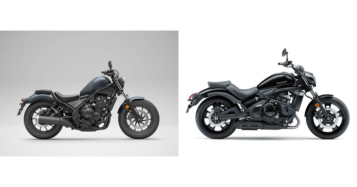 Motorrad Vergleich Honda CMX500 Rebel 2025 vs. Kawasaki Vulcan S 2025
