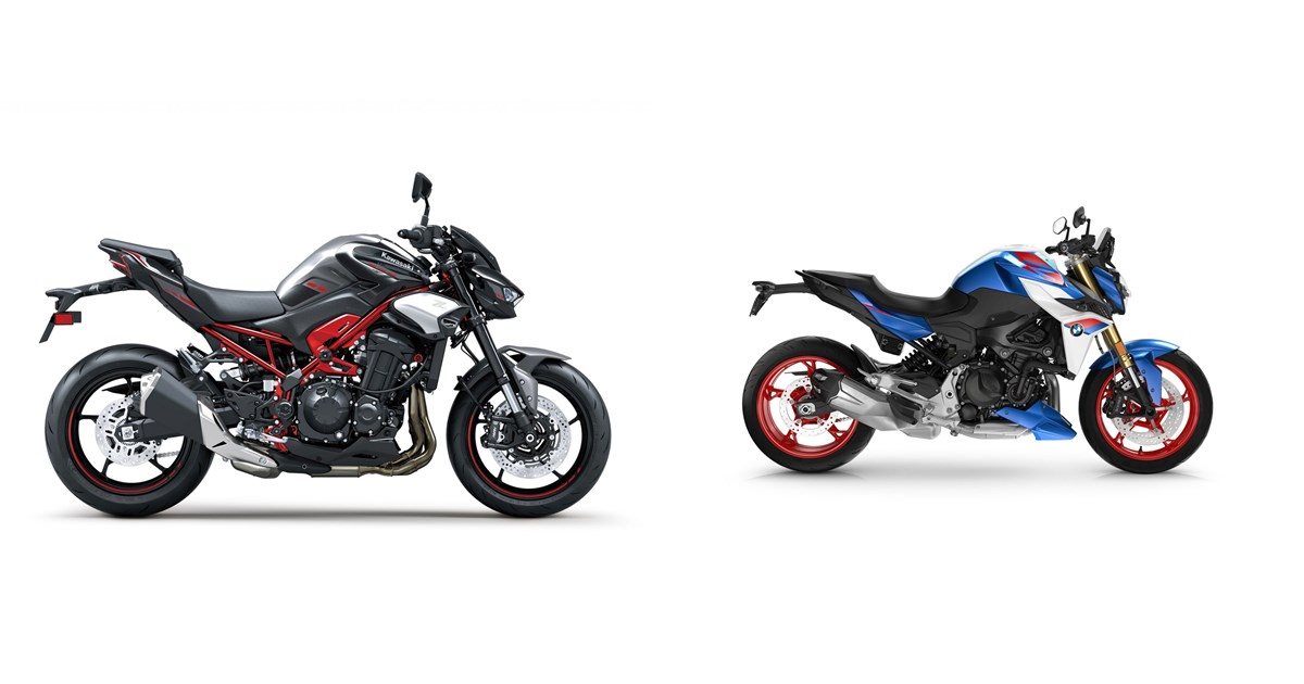 Kawasaki Z900 70kW 2025 vs BMW F 900 R 2025