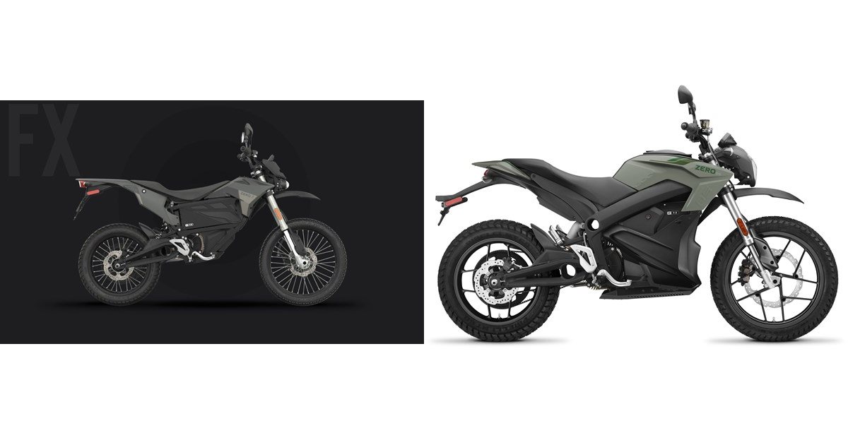Motorrad Vergleich Zero FX 2024 vs. Zero DS 2021