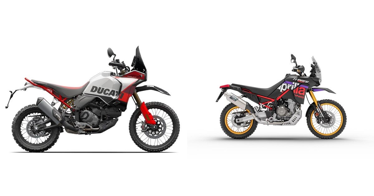 Ducati DesertX Rally 2024 vs Aprilia Tuareg 660 Rally 2025