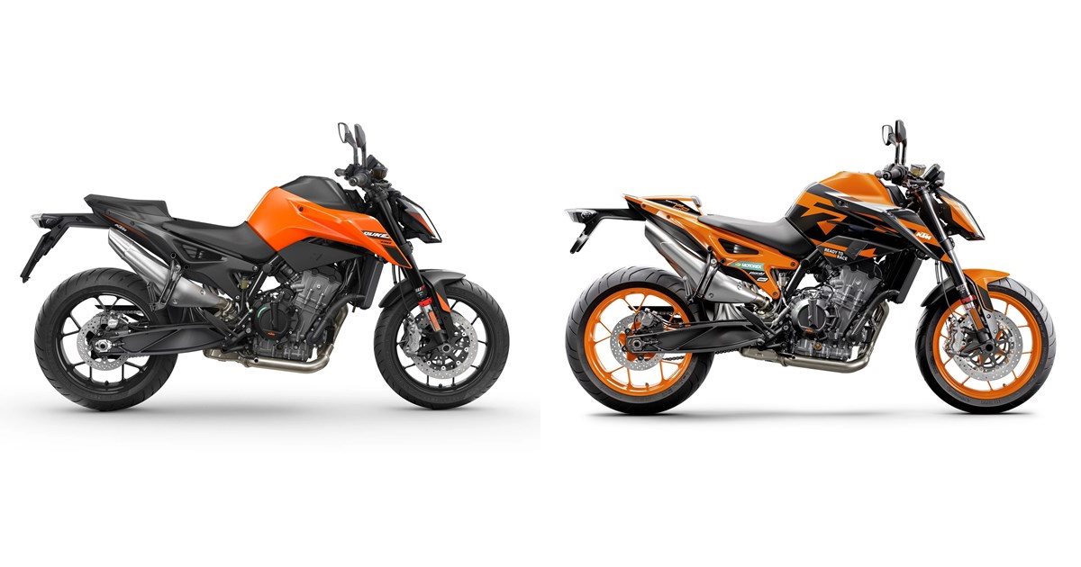 Motorrad Vergleich KTM 790 Duke 2025 vs. KTM 890 Duke GP 2023