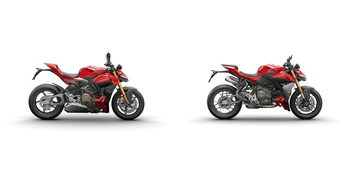 Motorrad Vergleich Ducati Streetfighter V4 S 2025 vs. Ducati Streetfighter V2 2025