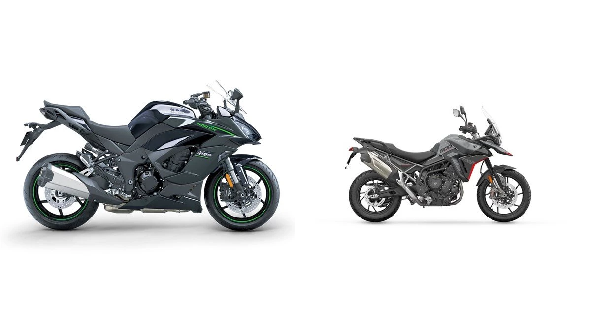 Motorrad Vergleich Kawasaki Ninja 1100SX 2025 vs. Triumph Tiger 900 GT ...