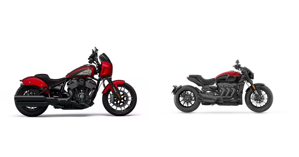 Indian Sport Chief 2025 vs Triumph Rocket 3 Storm R 2025