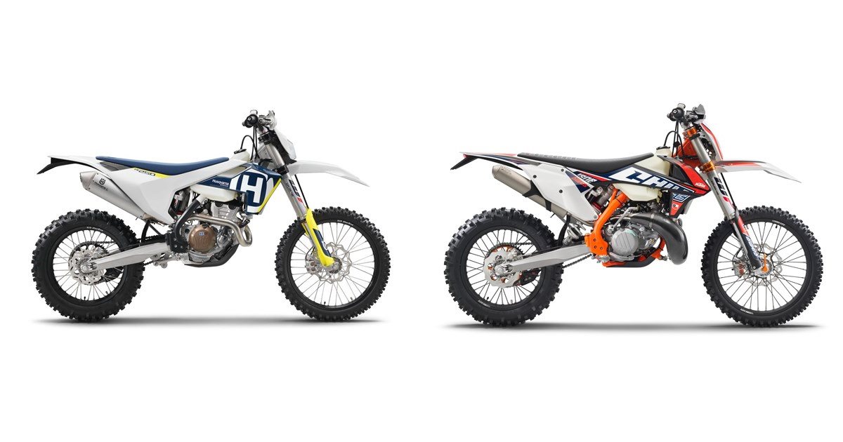 Motorrad Vergleich Husqvarna FE 250 2018 vs. KTM 250 EXC TPI Sixdays 2019