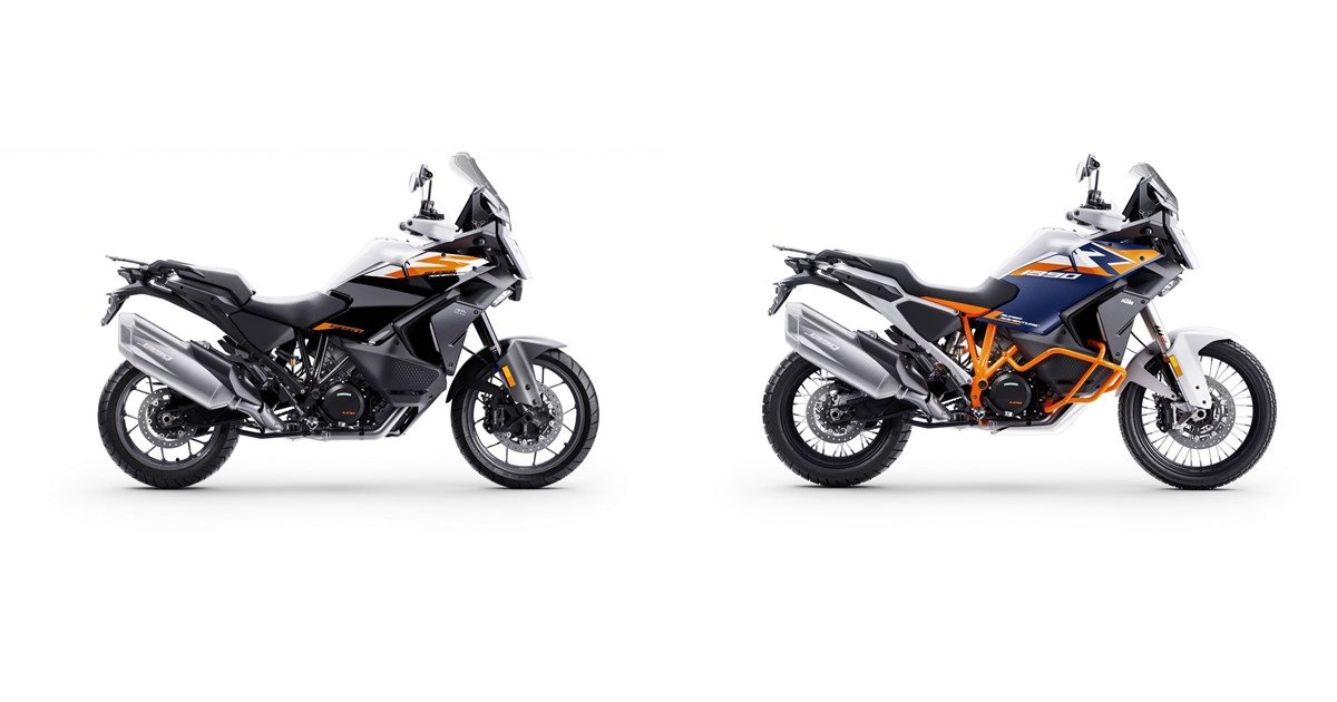 Motorrad Vergleich KTM 1390 Super Adventure S EVO 2025 vs. KTM 1390 ...