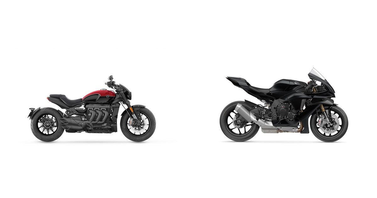 Triumph Rocket 3 Storm R 2025 vs Yamaha R1 RACE 2025