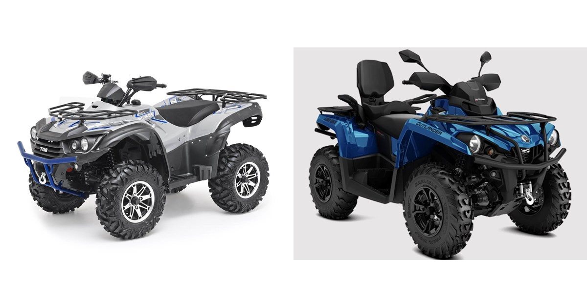Motorrad Vergleich TGB Blade 550 EPS Limited LOF 2021 vs. Can-Am ...