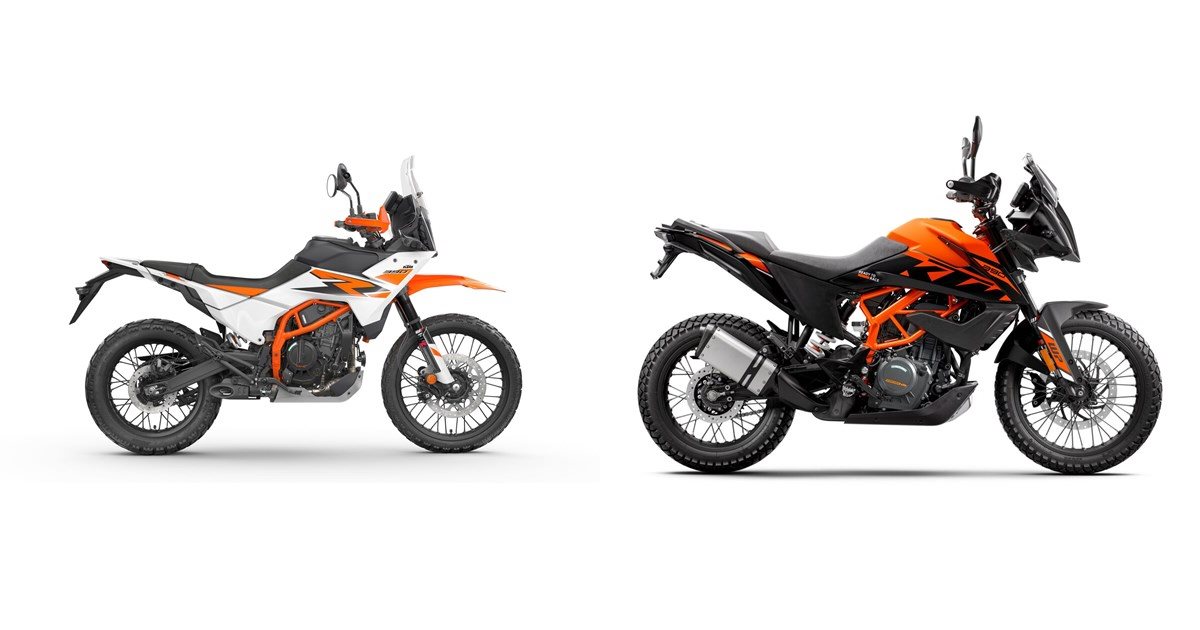 Motorrad Vergleich KTM 390 Adventure R 2025 vs. KTM 390 Adventure SW 2023