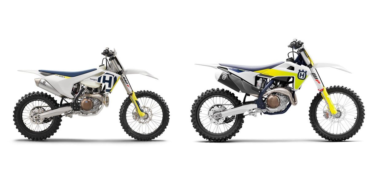 Motorrad Vergleich Husqvarna FX 450 2018 vs. Husqvarna FE 450 2021