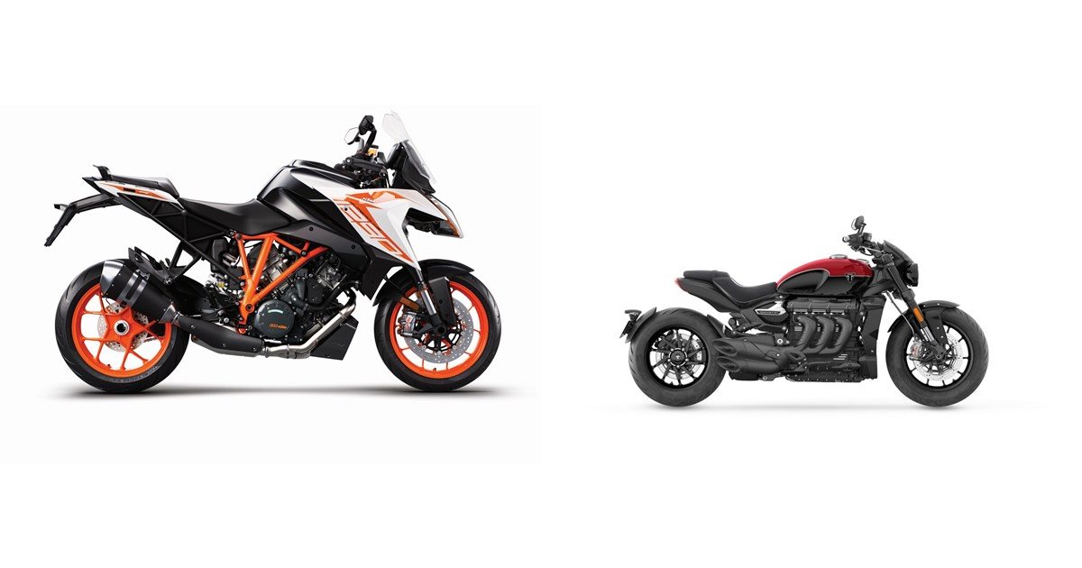 KTM 1290 Super Duke GT 2019 vs Triumph Rocket 3 Storm R 2025