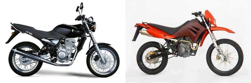 Motorrad Vergleich MZ 125 RT 2006 vs. MZ 125 SX 2009