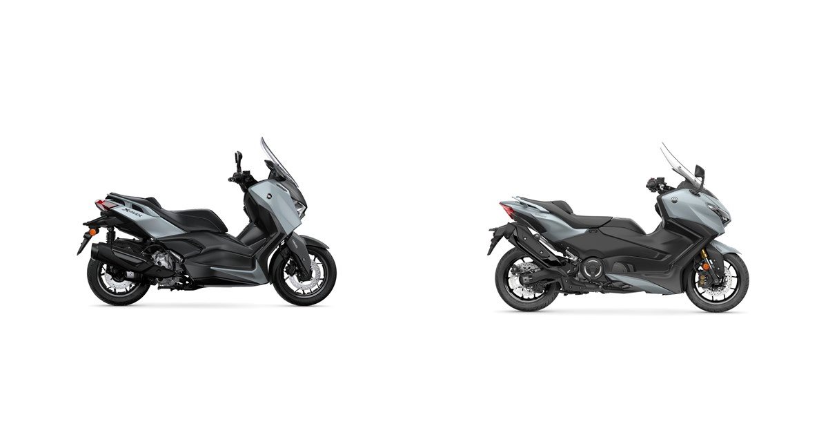 Comparaison des motos Yamaha XMAX 300 Tech MAX+ 2025 VS. Yamaha TMAX ...