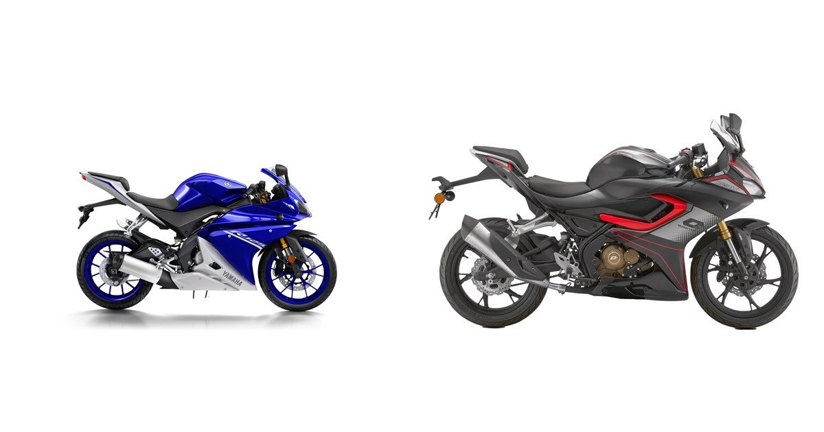 Yamaha YZF-R125 2017 vs QJ Motor SRK 125 R 2025