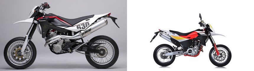 Motorrad Vergleich Husqvarna SM 630 2012 vs. SWM SM 650 R 2016