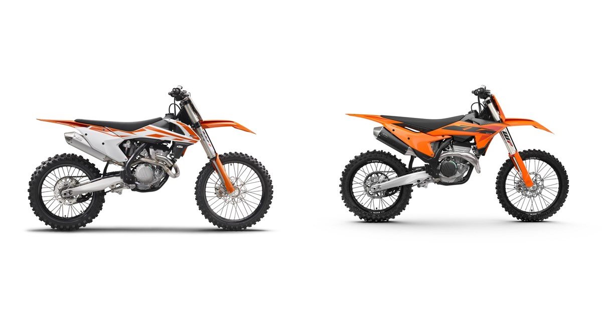 Motorrad Vergleich KTM 350 SX-F 2017 vs. KTM 350 SX-F 2025