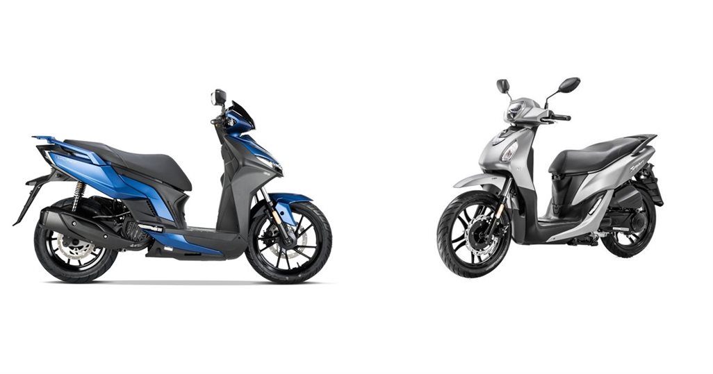 Motorrad Vergleich Kymco Agility S 125i CBS 2025 vs. Sym Symphony 125 2024