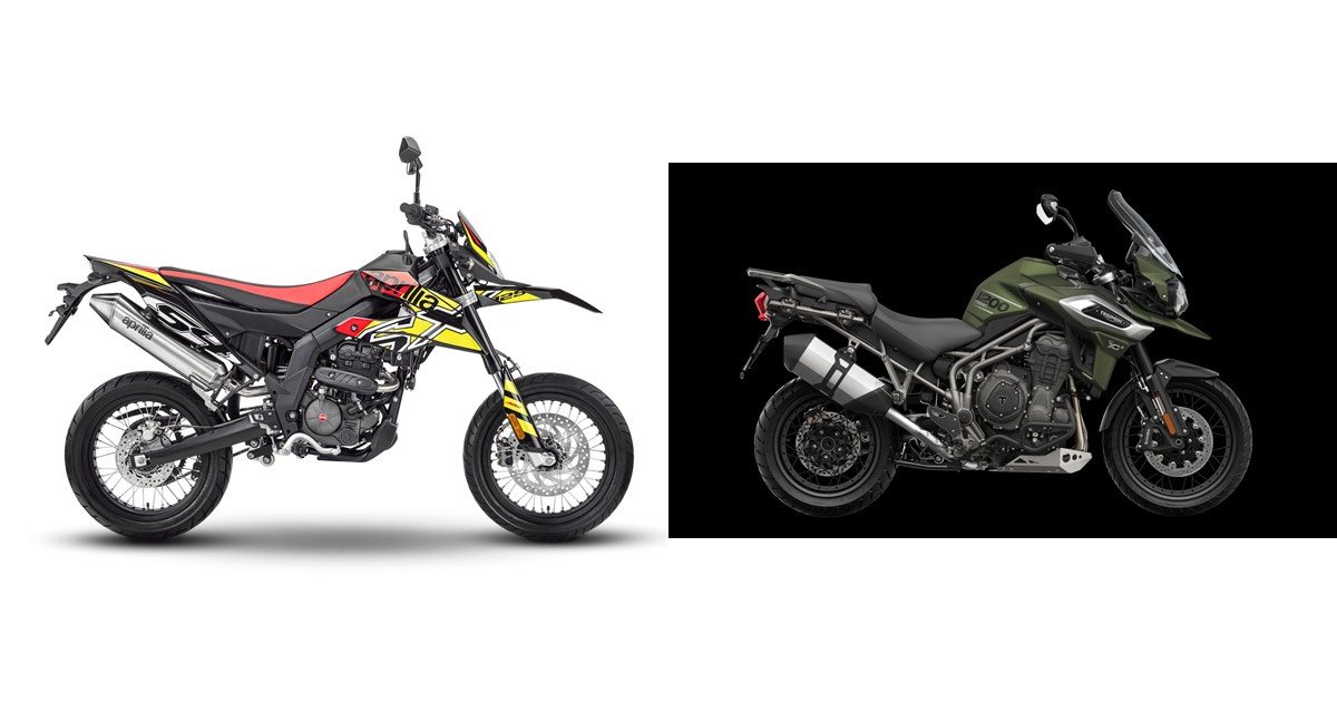 Aprilia SX 125 Supermoto 2022 vs Triumph Tiger 1200 XCx 2018
