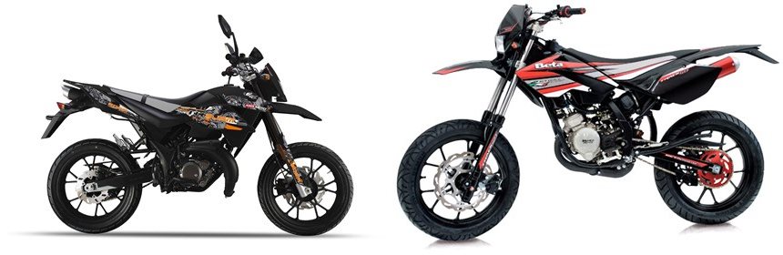 KSR Moto TR 50 SM 2020 vs Beta RR 50 Motard Track 2010