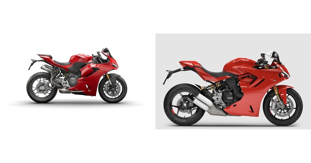 Comparaison des motos Ducati Panigale V2 2025 VS. Ducati SuperSport 950 S 2024