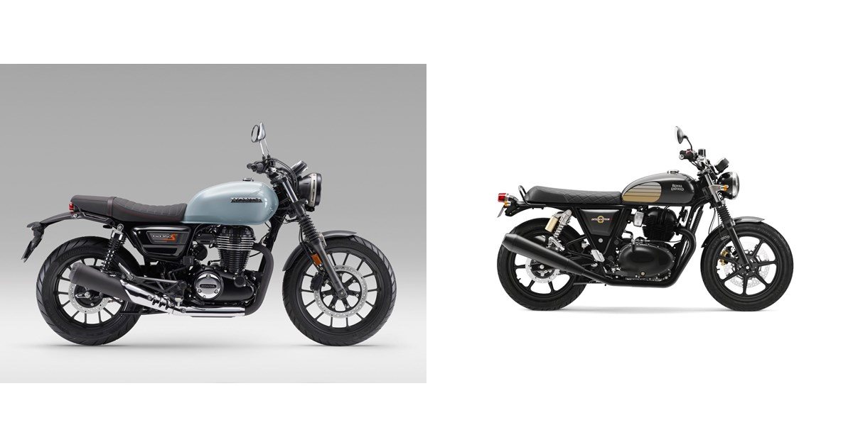 Motorrad Vergleich Honda GB350S 2025 vs. Royal Enfield Interceptor 650 2024
