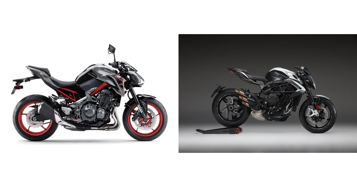 Motorrad Vergleich Kawasaki Z900 2019 vs. MV Agusta Brutale 800 RR 2020