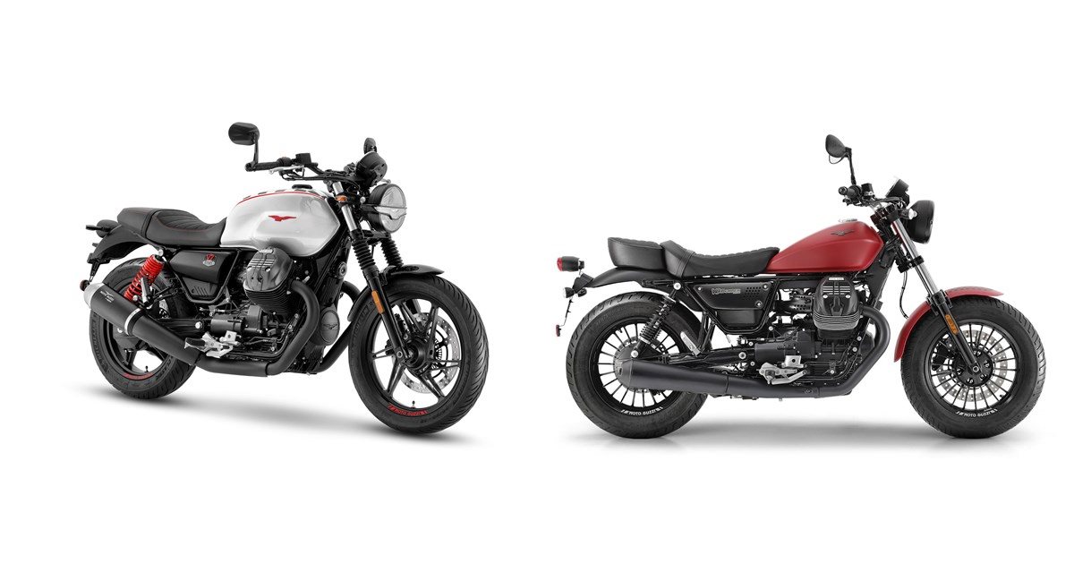 Motorrad Vergleich Moto Guzzi V7 Stone Ten 2024 vs. Moto Guzzi V9 ...