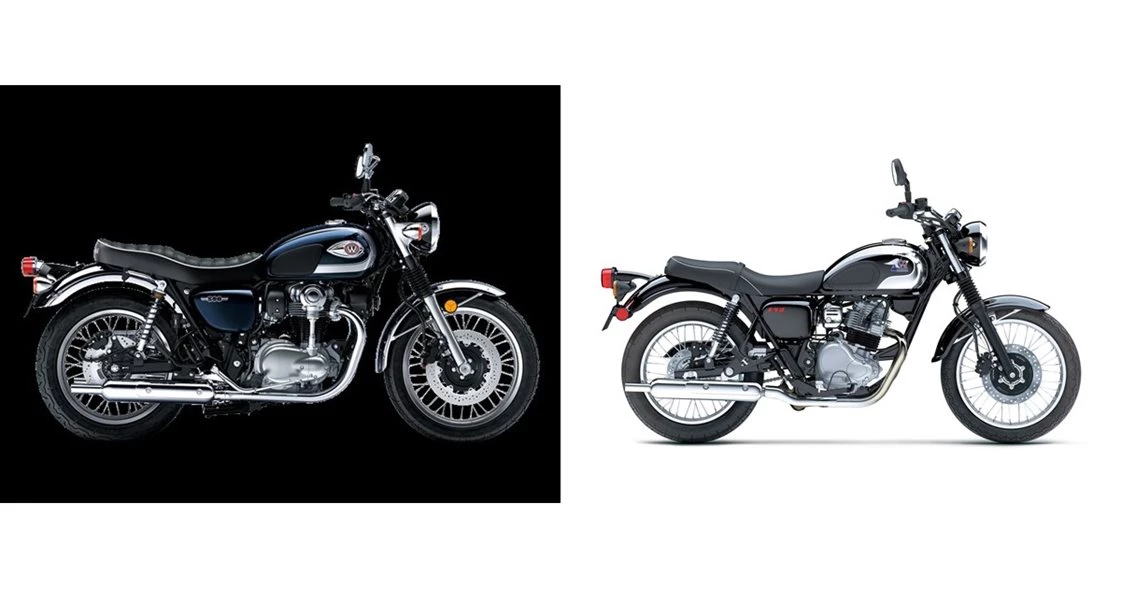 Kawasaki W 800 2021 vs Kawasaki Meguro S1 2025