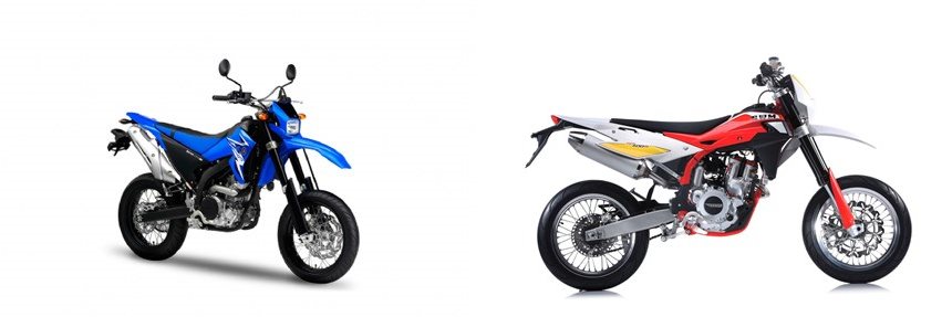 Motorrad Vergleich Yamaha WR 250X 2011 vs. SWM SM 500 R 2016