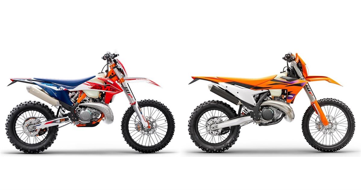Motorrad Vergleich KTM 250 EXC SIX DAYS 2023 vs. KTM 250 EXC TBI 2024