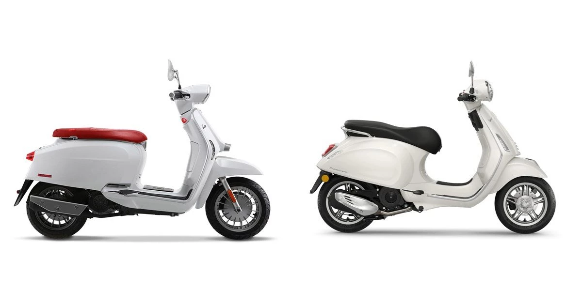 Motorrad Vergleich Lambretta V125 Special 2025 vs. Vespa Primavera 125 2025