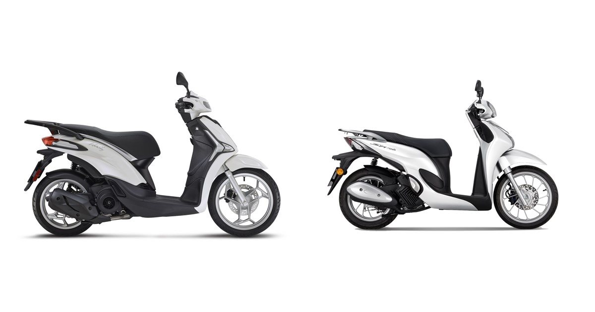 Motorrad Vergleich Piaggio Liberty 125 2025 vs. Honda SH Mode 125 2021