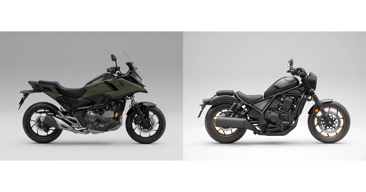 Motorrad Vergleich Honda NC750X DCT 2025 vs. Honda CMX1100 Rebel SE DCT ...