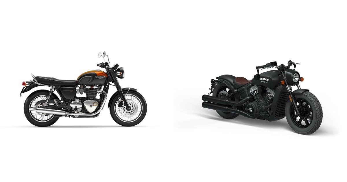 Triumph Bonneville T120 2020 vs Indian Scout Bobber 2023