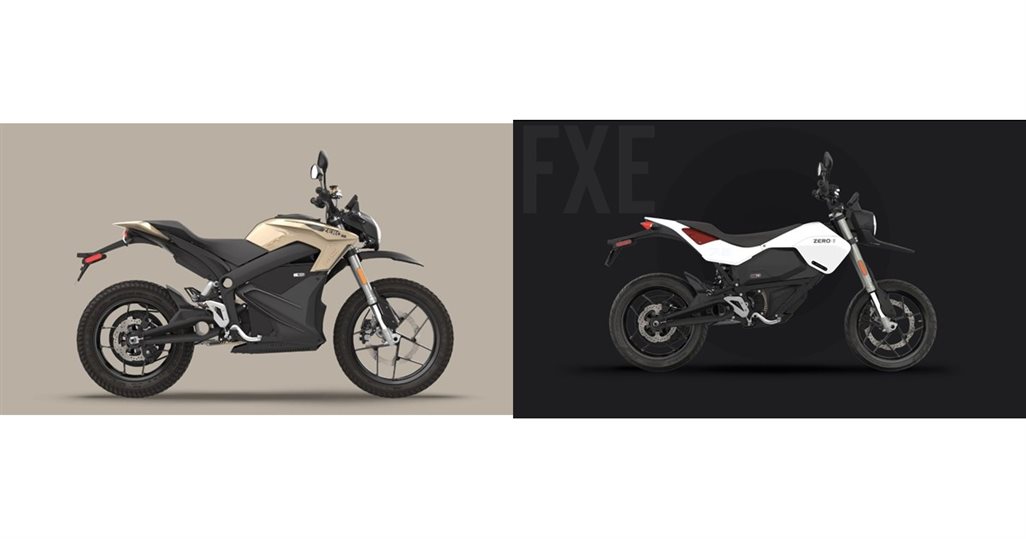 Motorrad Vergleich Zero DS 2022 vs. Zero FXE 2024
