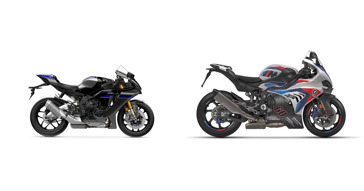 Motorrad Vergleich Yamaha R1M 2024 vs. BMW M 1000 RR 2025