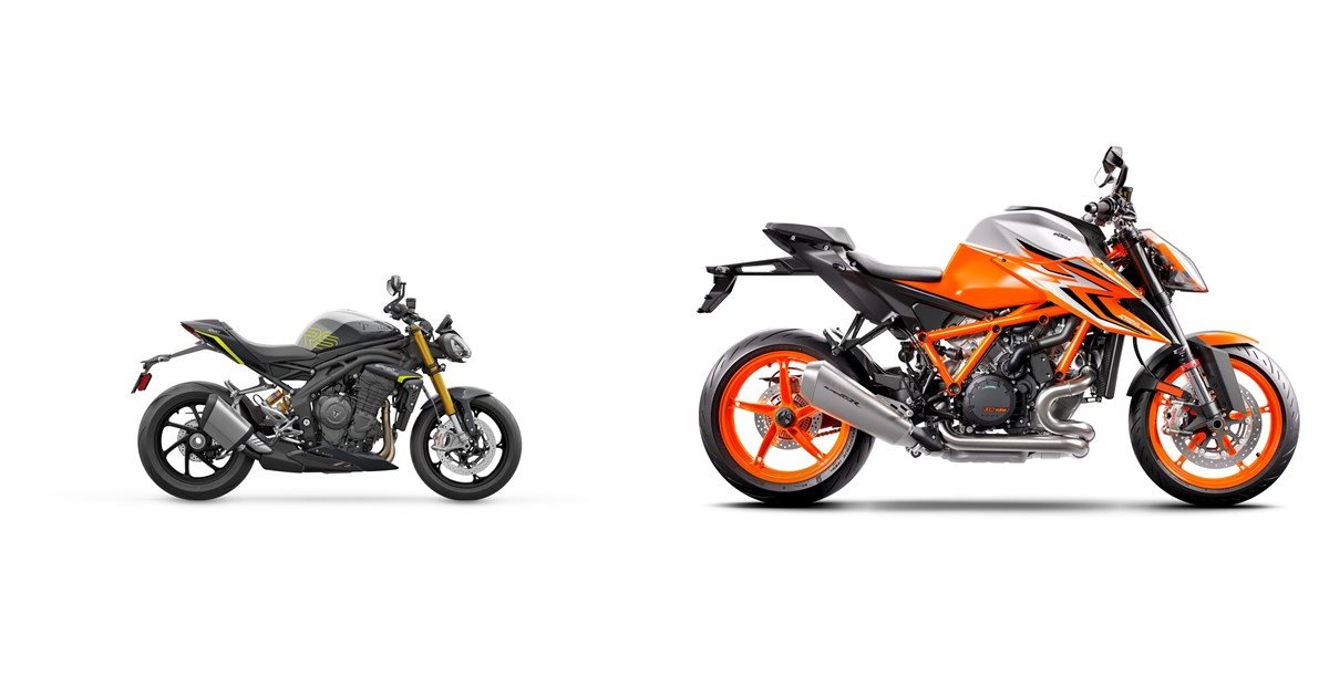 Triumph Speed Triple 1200 RS 2025 vs KTM 1290 Super Duke R 2022