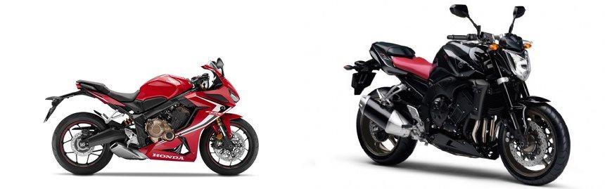 Motorrad Vergleich Honda CBR650R 2020 vs. Yamaha FZ1 2009